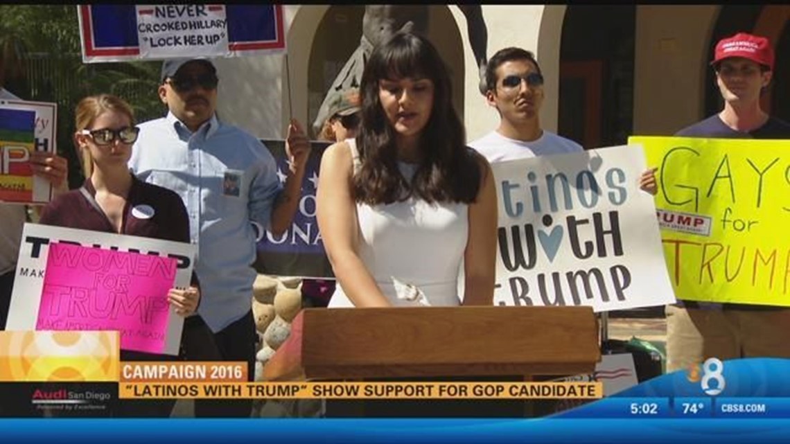 'Latinos With Trump' show support for GOP candidate | cbs8.com