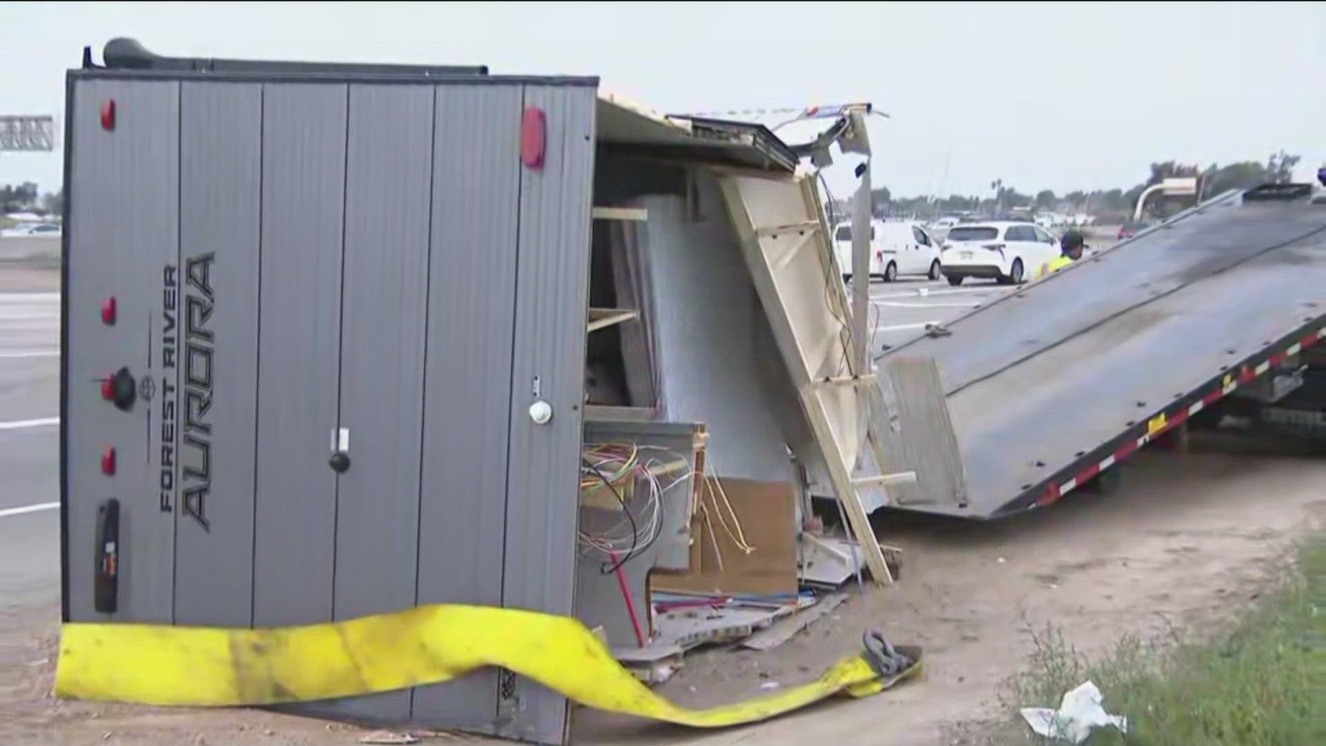 Police arrest suspect after stolen trailer leads to standoff, shutting ...