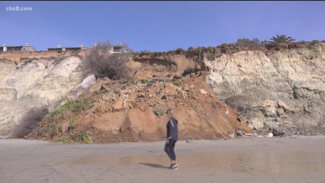 No one injured in Del Mar bluff collapse | cbs8.com