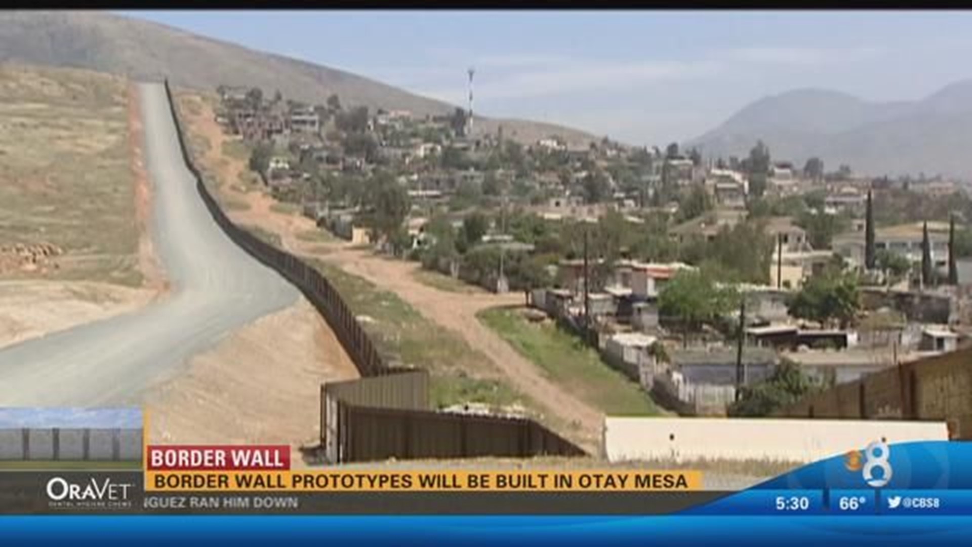 Border wall prototypes to be built in Otay Mesa | cbs8.com