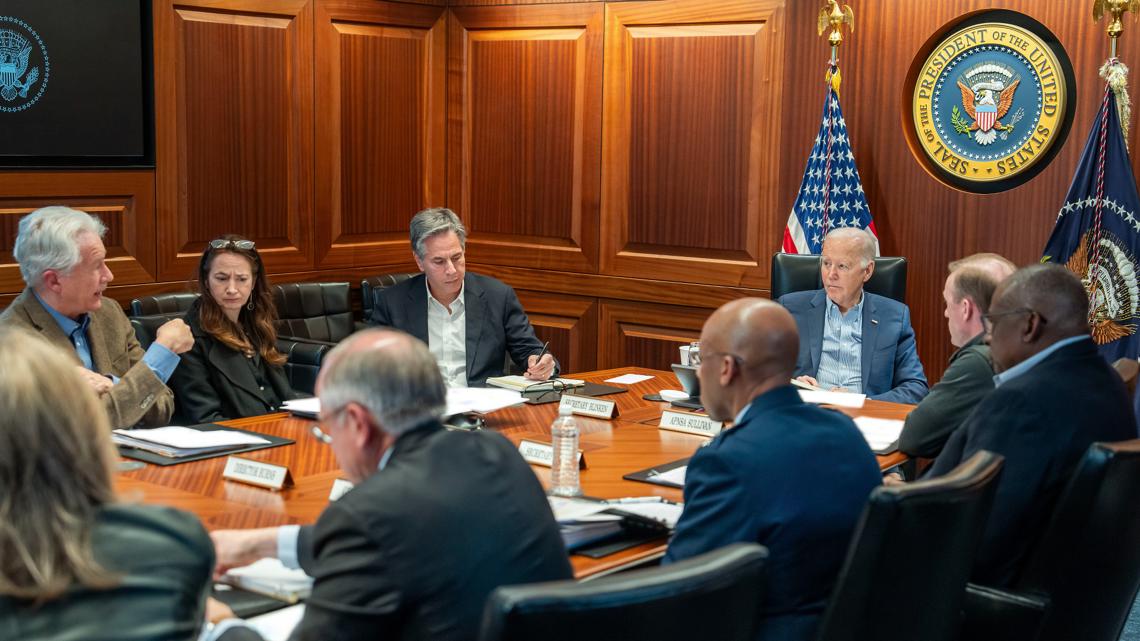 Biden pledges American support Israel's defense against attacks | cbs8.com