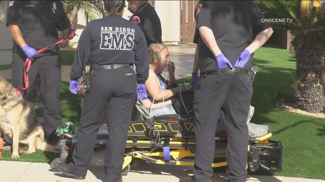 Hoarder home catches fire at Ocean View Hills in San Diego | cbs8.com