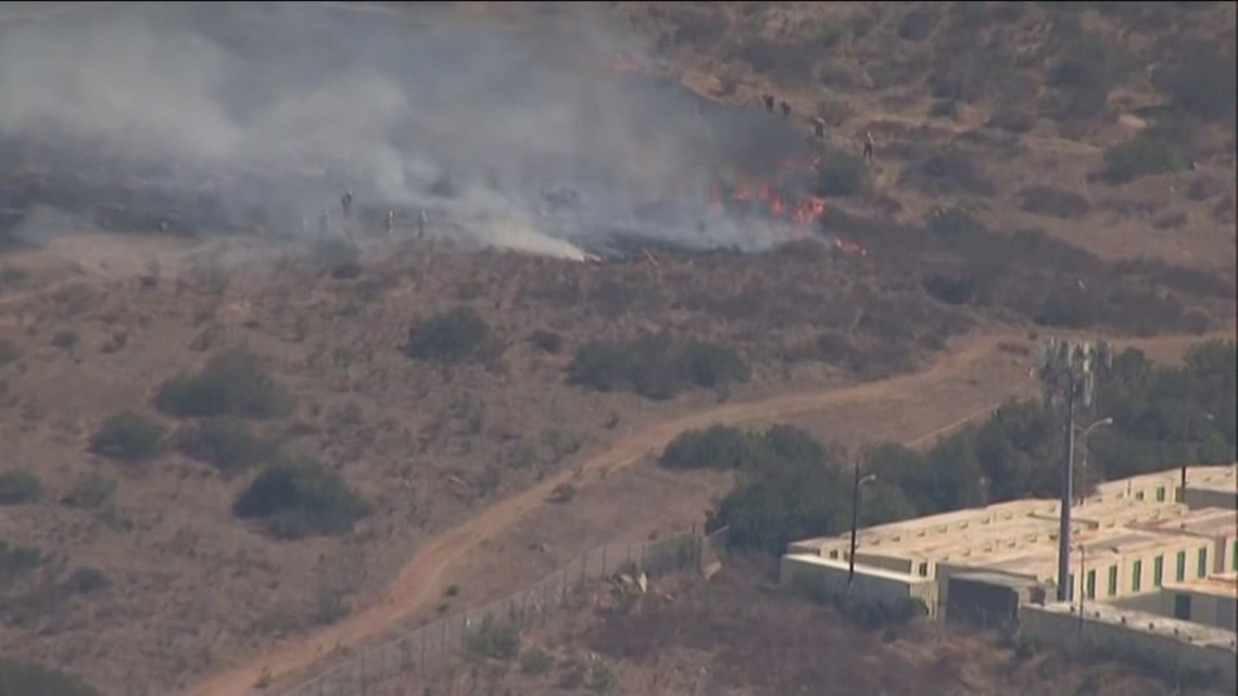 Brush fire, smoke, flames, any evacuations, map in Spring Valley | cbs8.com