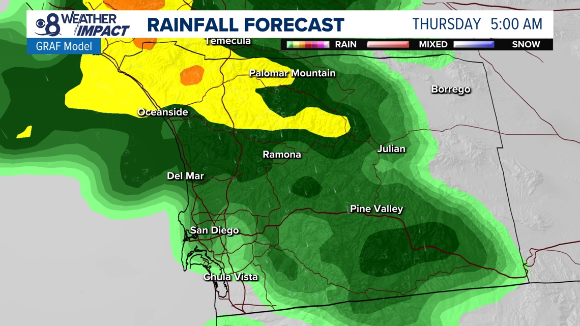 San Diego Storm: Rain forecast, weather radar | cbs8.com