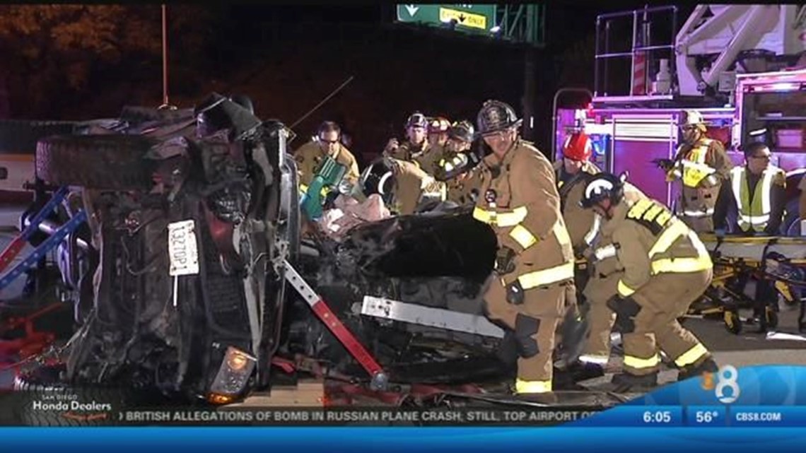 Two people suffer major injuries in I-5 crash | cbs8.com