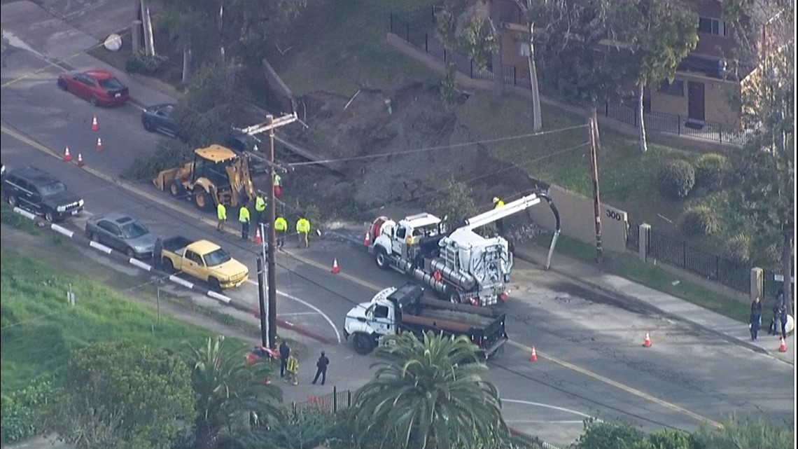 Hillside collapses in Vista; residents displaced and cars crushed ...