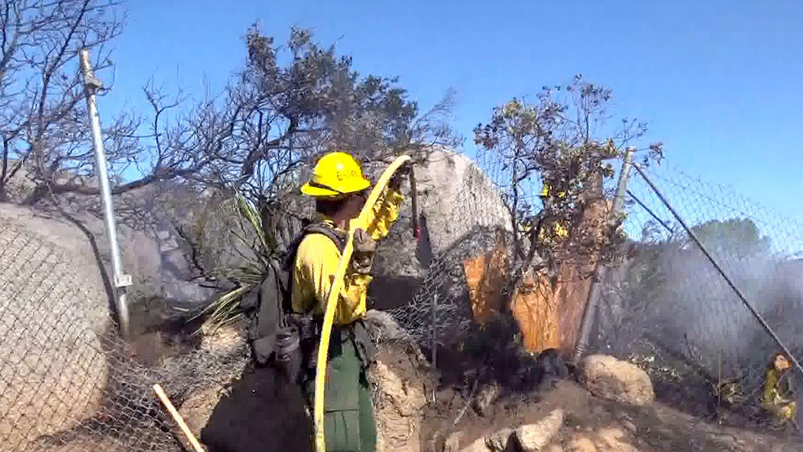 Crews knock down small structure fire along I-8 in Alpine amid fire ...