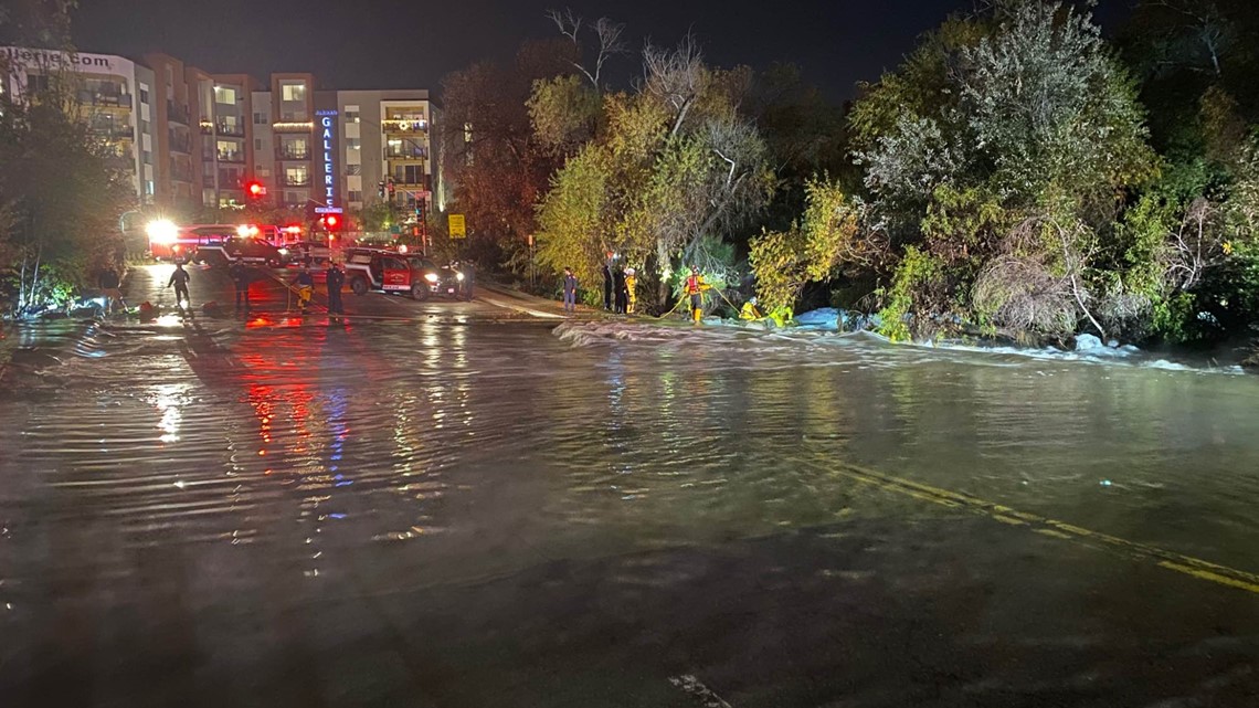 San Diego Fire rescues man swept away by flood waters in Mission Valley ...