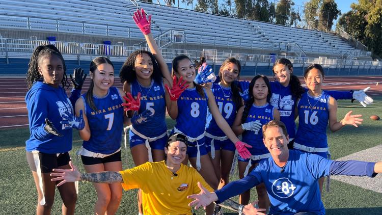 Big Brother winner launches girls' flag football camp | cbs8.com