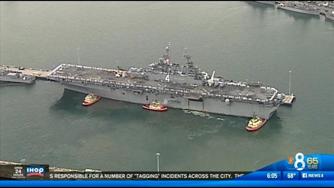 USS Boxer commanding officer relieved of duty | cbs8.com
