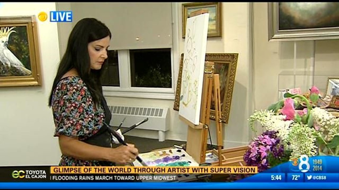 Glimpse of the world through artist with super vision | cbs8.com