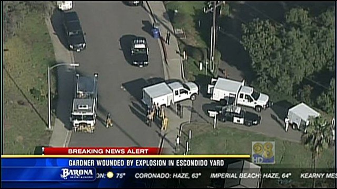 Arrest made in mysterious explosion that injured gardener in Escondido ...