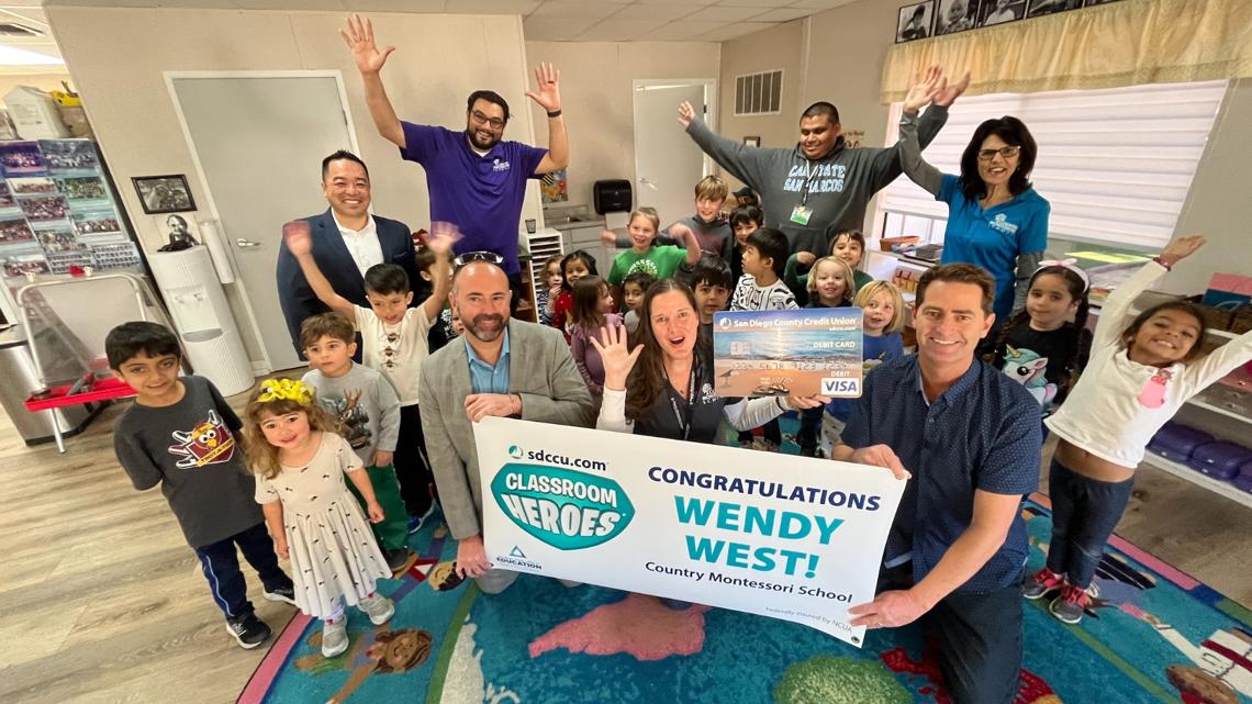 Poway teacher Wendy West named classroom hero by SDCCU | cbs8.com