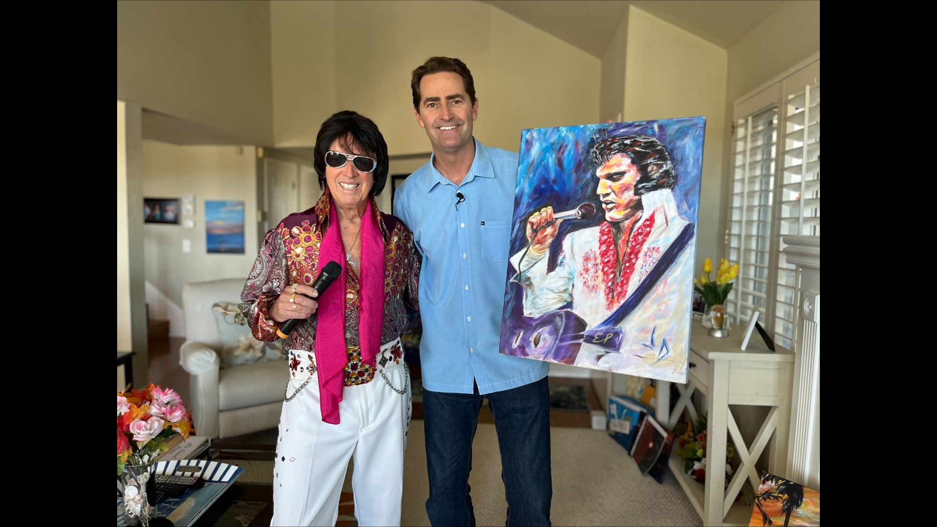 80-year-old 'Elvis Impersonator' living life with a Hunk of Burning ...