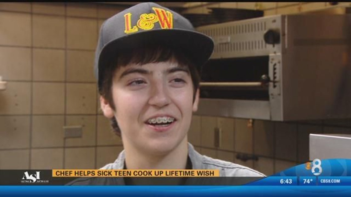 Chef helps sick teen cook up lifetime wish | cbs8.com