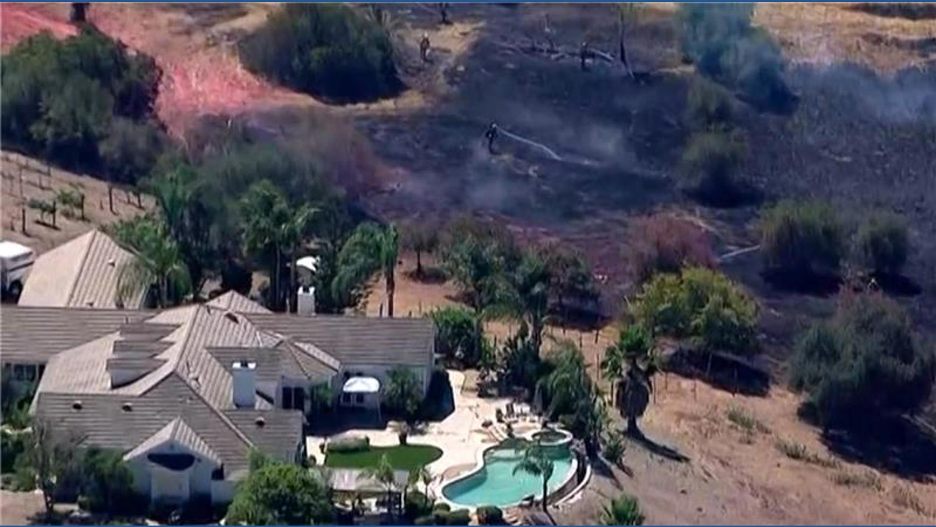 Brush fire, smoke, flames, any evacuations, map in Escondido | cbs8.com