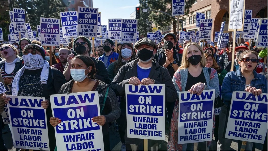 As UC strike enters second month, grad workers risk arrest | cbs8.com