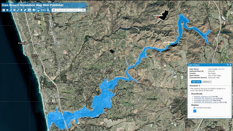 San Diego reservoirs release 11 billion gallons of water to ocean ...