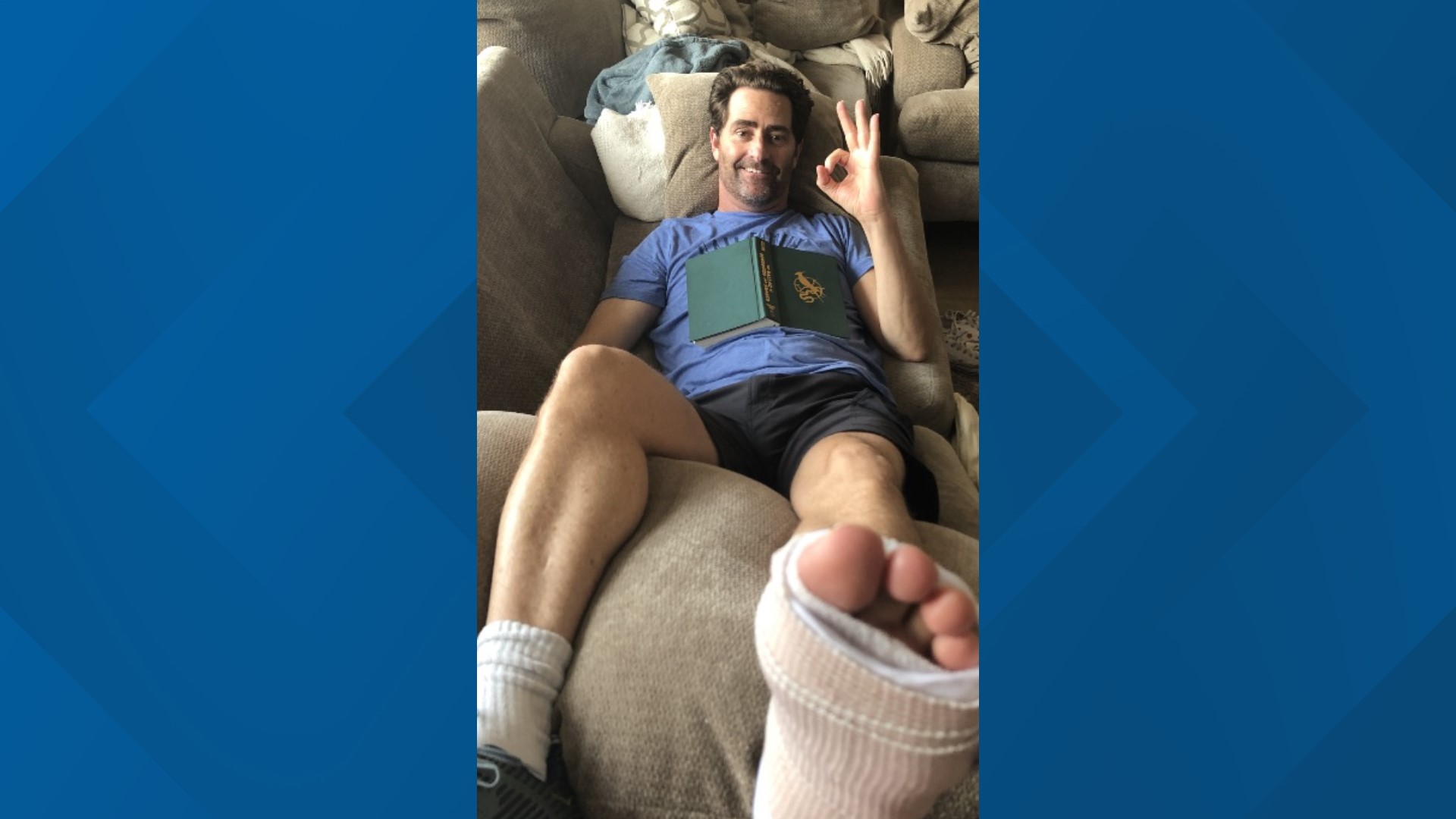 News 8's Jeff Zevely returns after foot surgery | cbs8.com