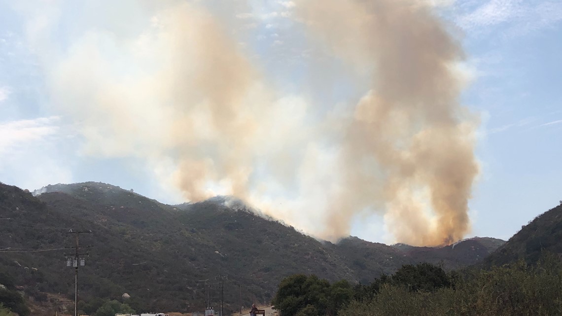 Crews make progress on Tenaja Fire in Murrieta, evacuation orders ...
