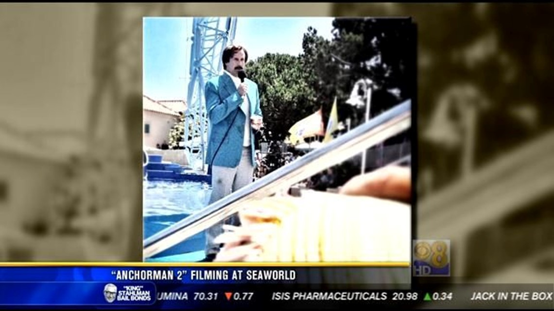 "Anchorman 2" filming at SeaWorld | cbs8.com