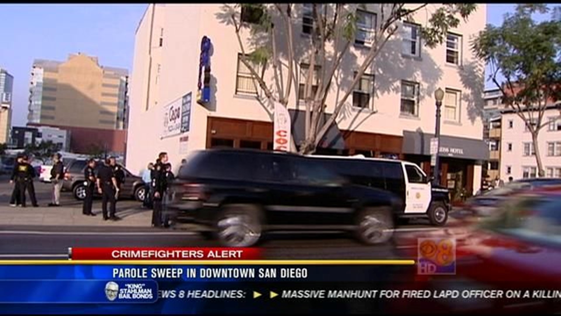 Parole sweep in downtown San Diego | cbs8.com
