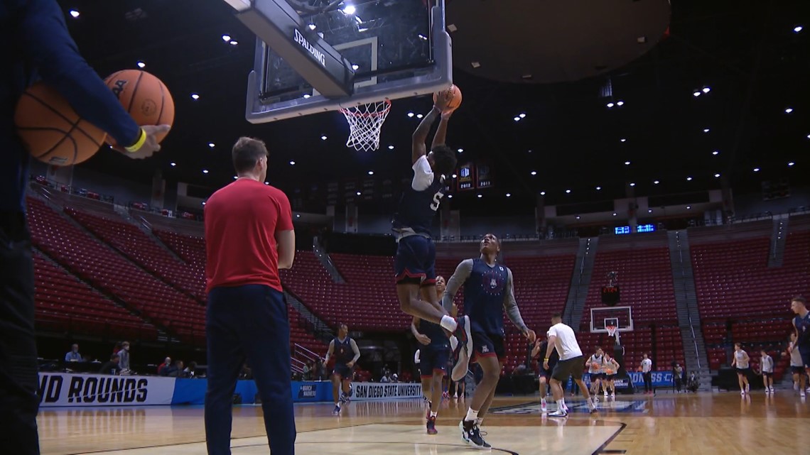 March Madness: Open practice day for teams | cbs8.com
