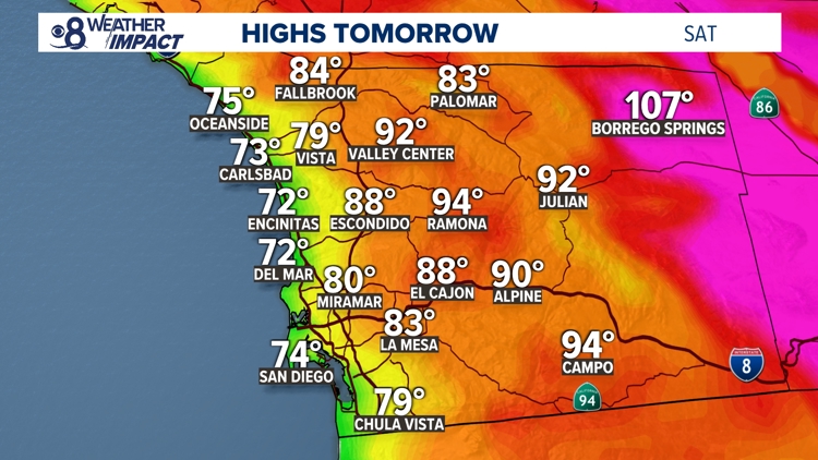 San Diego County daily weather forecast | cbs8.com