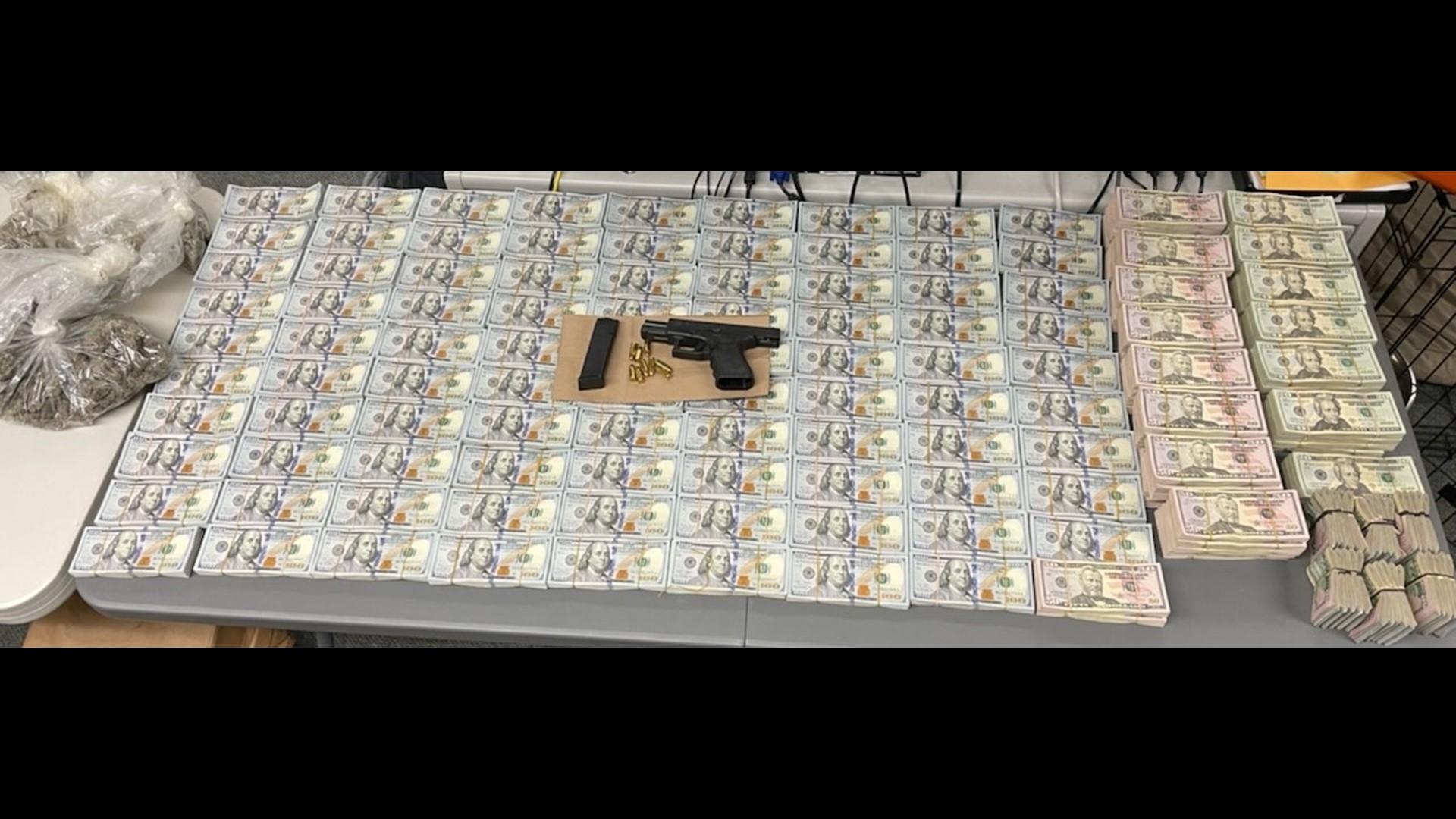 $1.2 million in cash, drugs and gun seized after Crime Stoppers tip ...