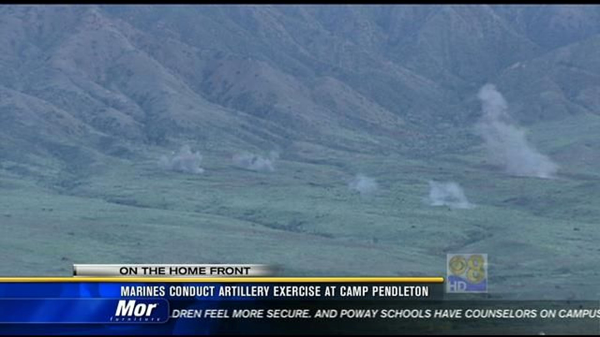 Marines conduct artillery exercise at Camp Pendleton | cbs8.com