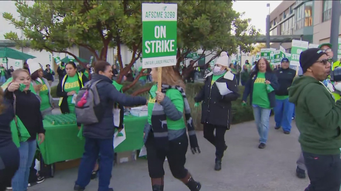 UC workers strike over wages, housing crisis concerns | cbs8.com