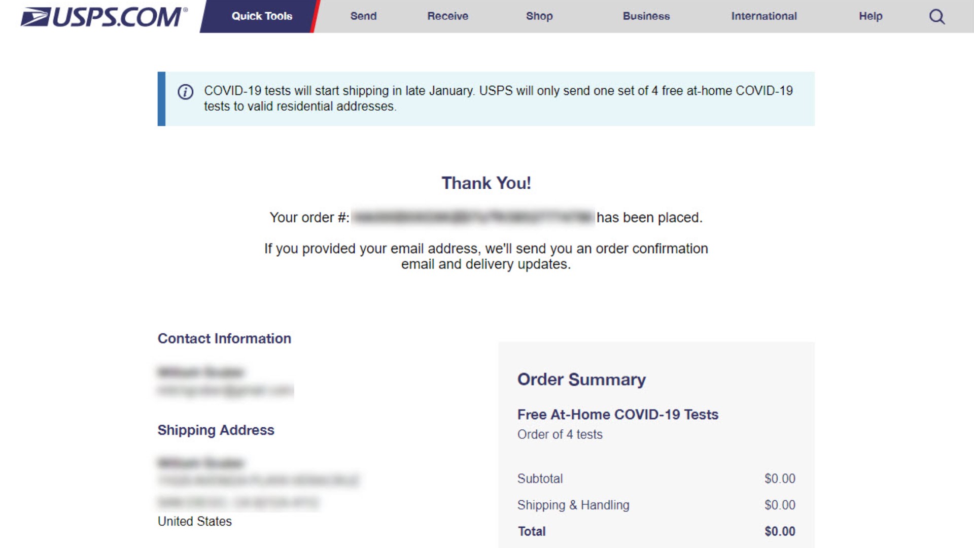 Here's how to order 4 free COVID tests to your home starting 1/18 ...