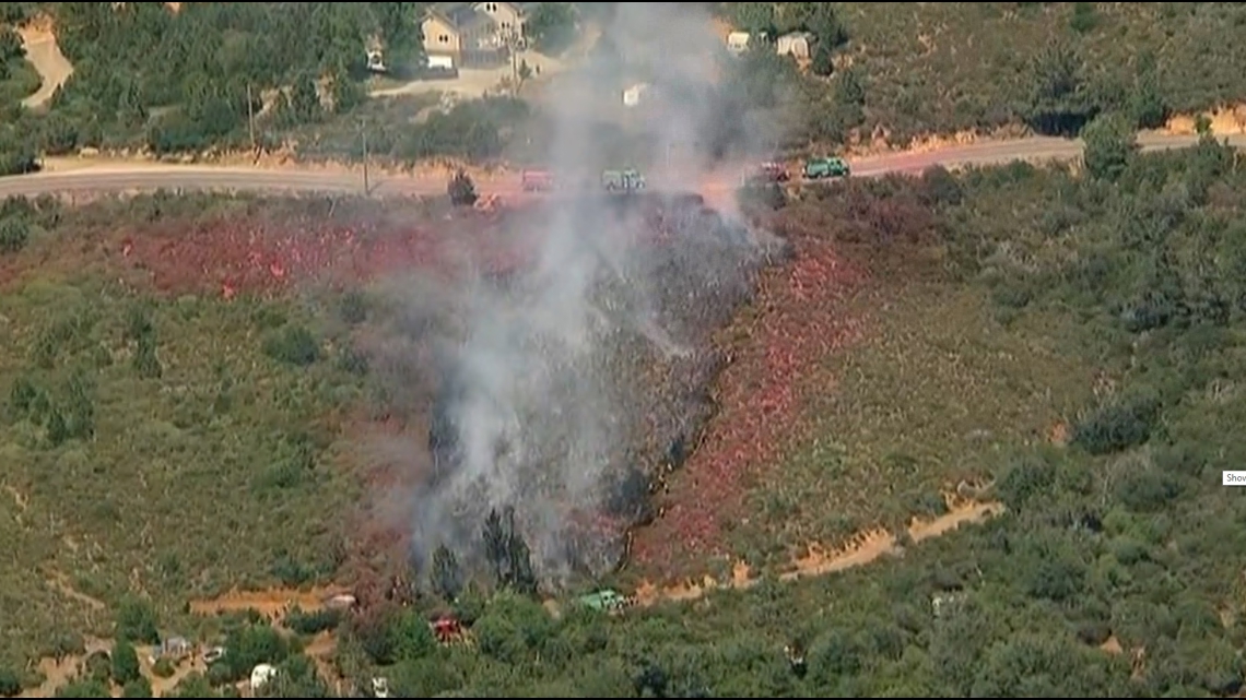 Brush fire, smoke, flames, any evacuations, map in Julian off SR-79 | cbs8.com