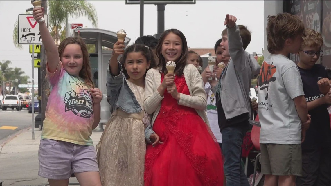 Birney Elementary perfect attendance celebration | cbs8.com