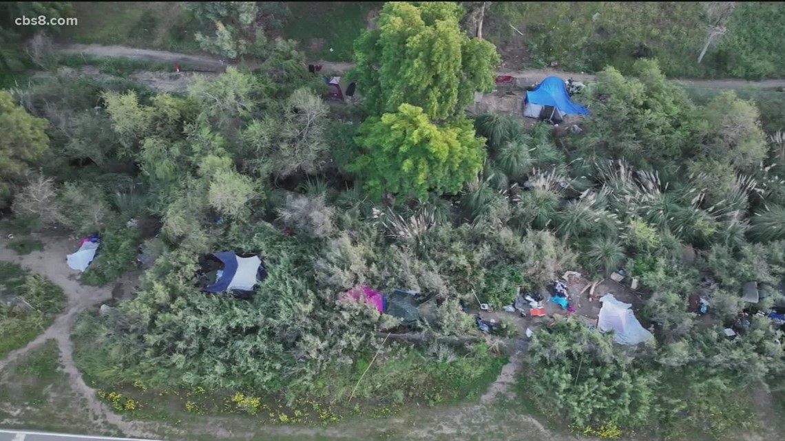 New proposal to clear homeless camps along river valleys | cbs8.com
