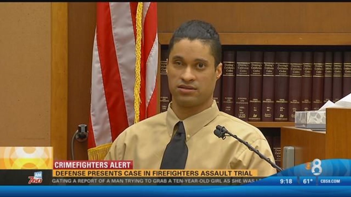 Defense presents case in firefighters assault trial | cbs8.com