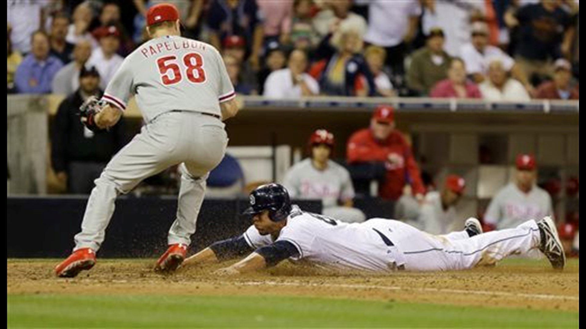 Padres score 3 in 9th, beat Phillies 4-3 in 10 | cbs8.com