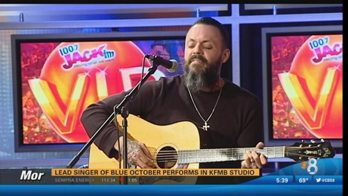 Lead singer of Blue October performs at KFMB Studios | cbs8.com