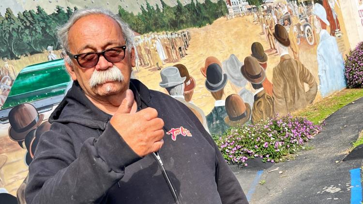 Lakeside muralist David Ybarra keeps hand-painted art alive in San ...