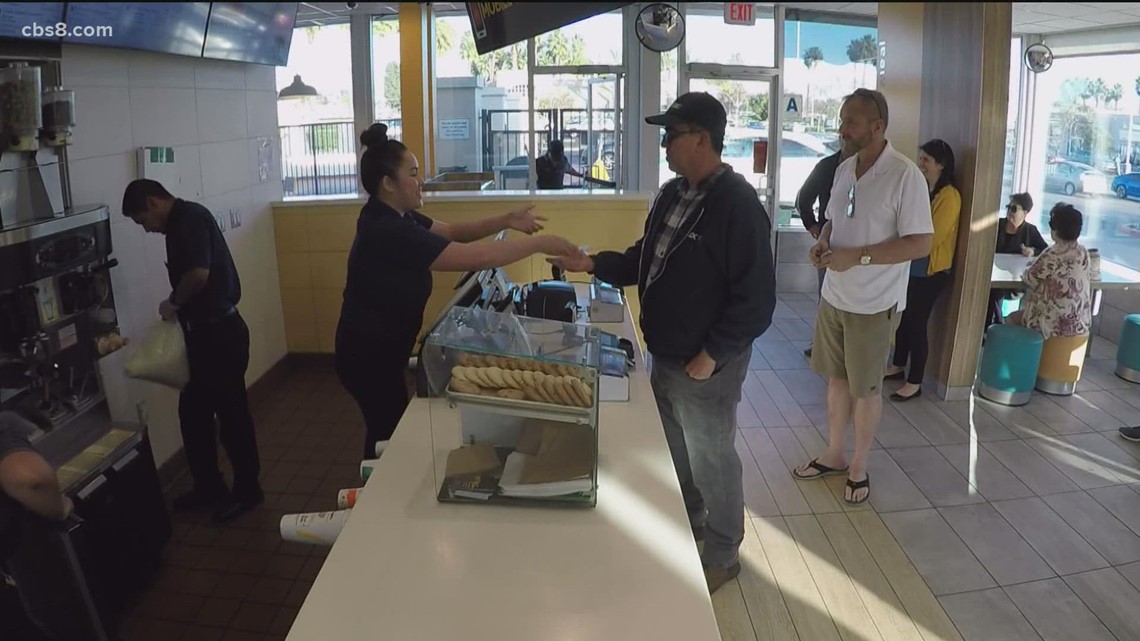 Police arrest fast-food workers during rally | cbs8.com