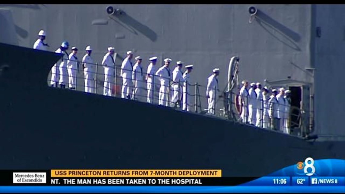 USS Princeton returns from 7-month deployment | cbs8.com