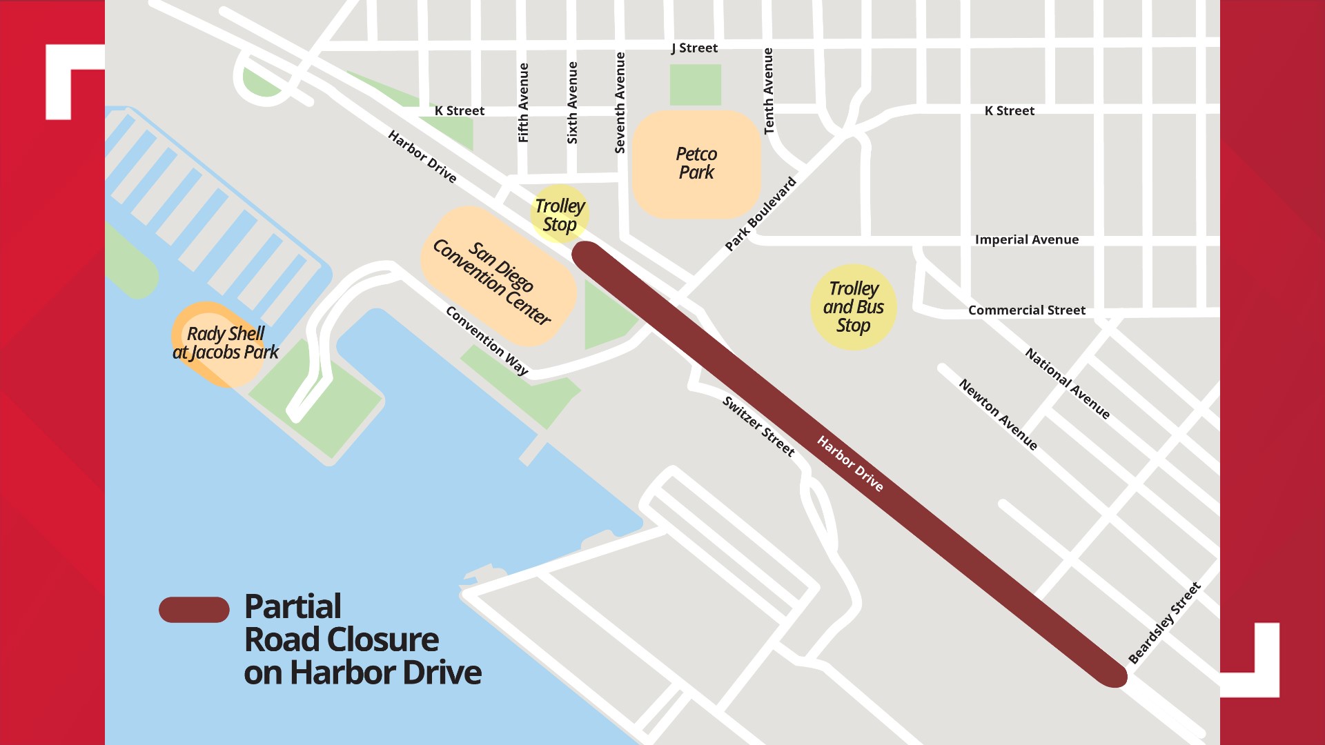 Sewer project along Harbor Drive to impact Downtown traffic | cbs8.com