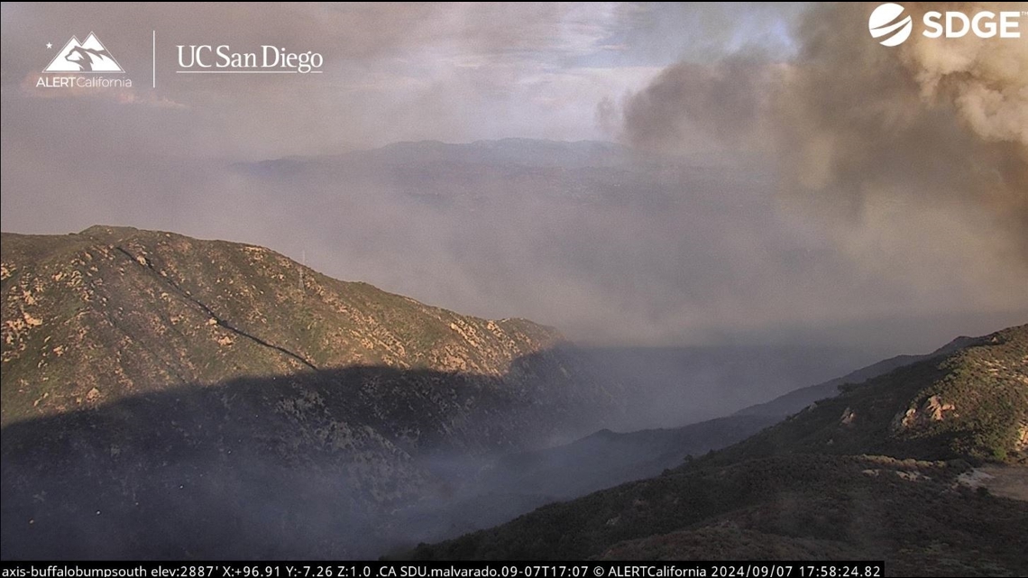 Smoke spotted near Camp Pendleton | cbs8.com