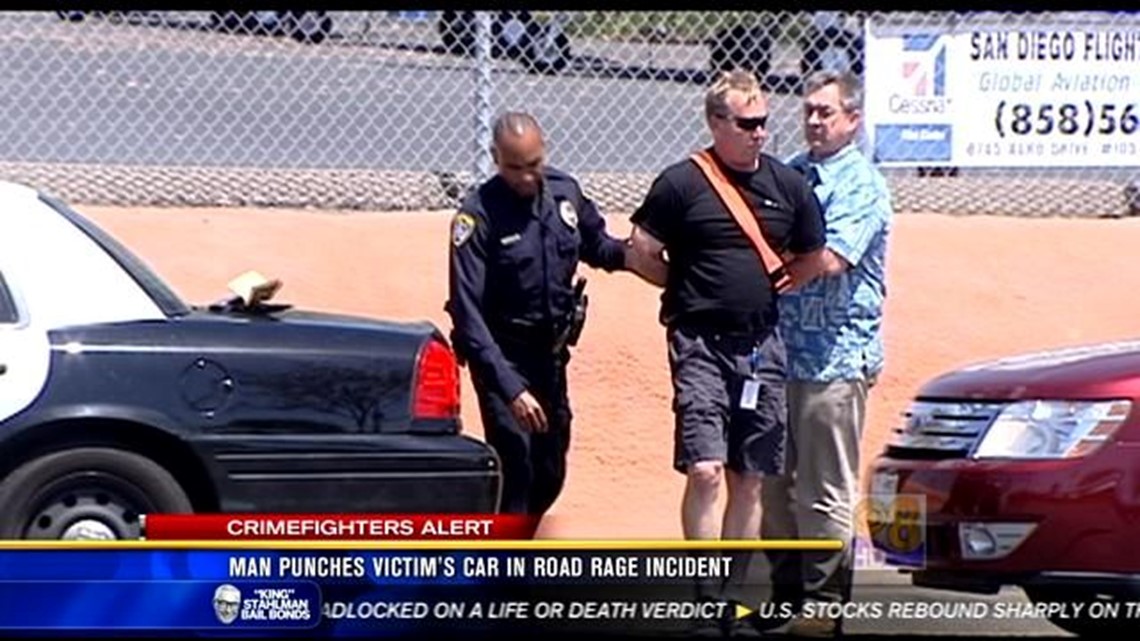 Man punches victim's car in road rage incident | cbs8.com