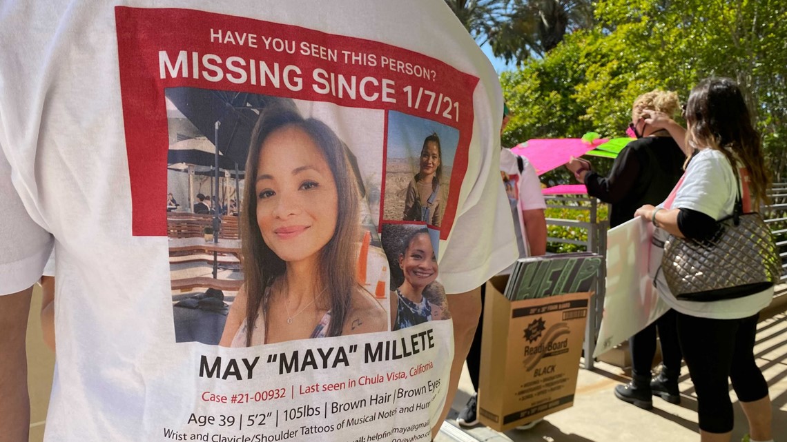 Maya Millete family rallies in front of Chula Vista Police Dept | cbs8.com