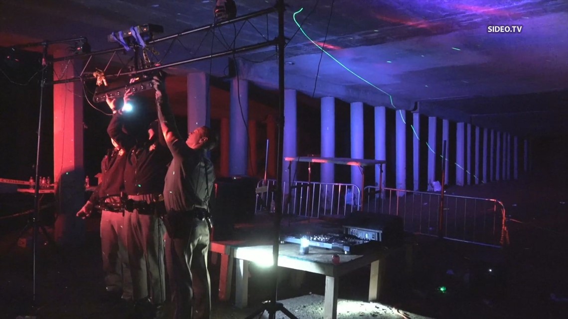 CHP officers seize sound, lighting equipment from weekend rave | cbs8.com