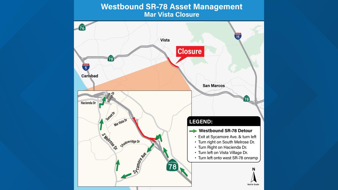 Caltrans plans nightly full-closures of State Route 78 for bridge work ...