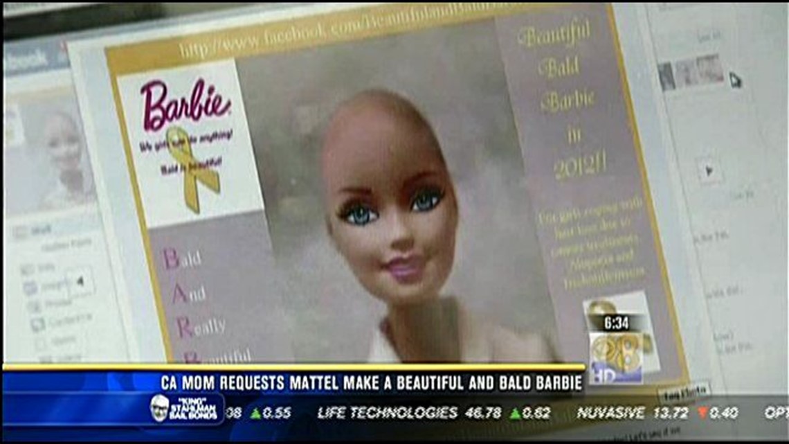 Mom requests Mattel make a beautiful and bald Barbie doll | cbs8.com