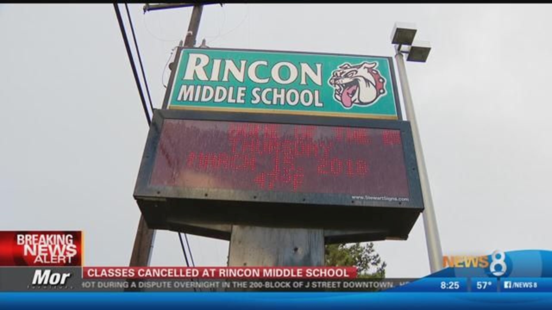 Classes canceled at Rincon Middle School due to threat | cbs8.com