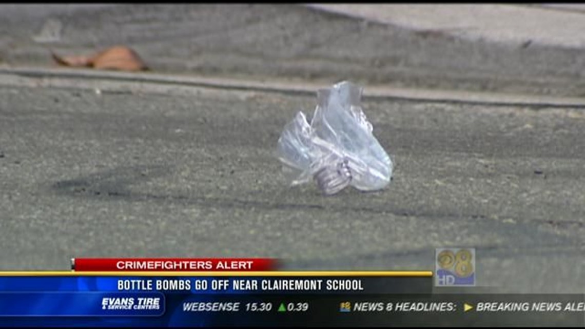 Bottle bombs go off near Clairemont school | cbs8.com